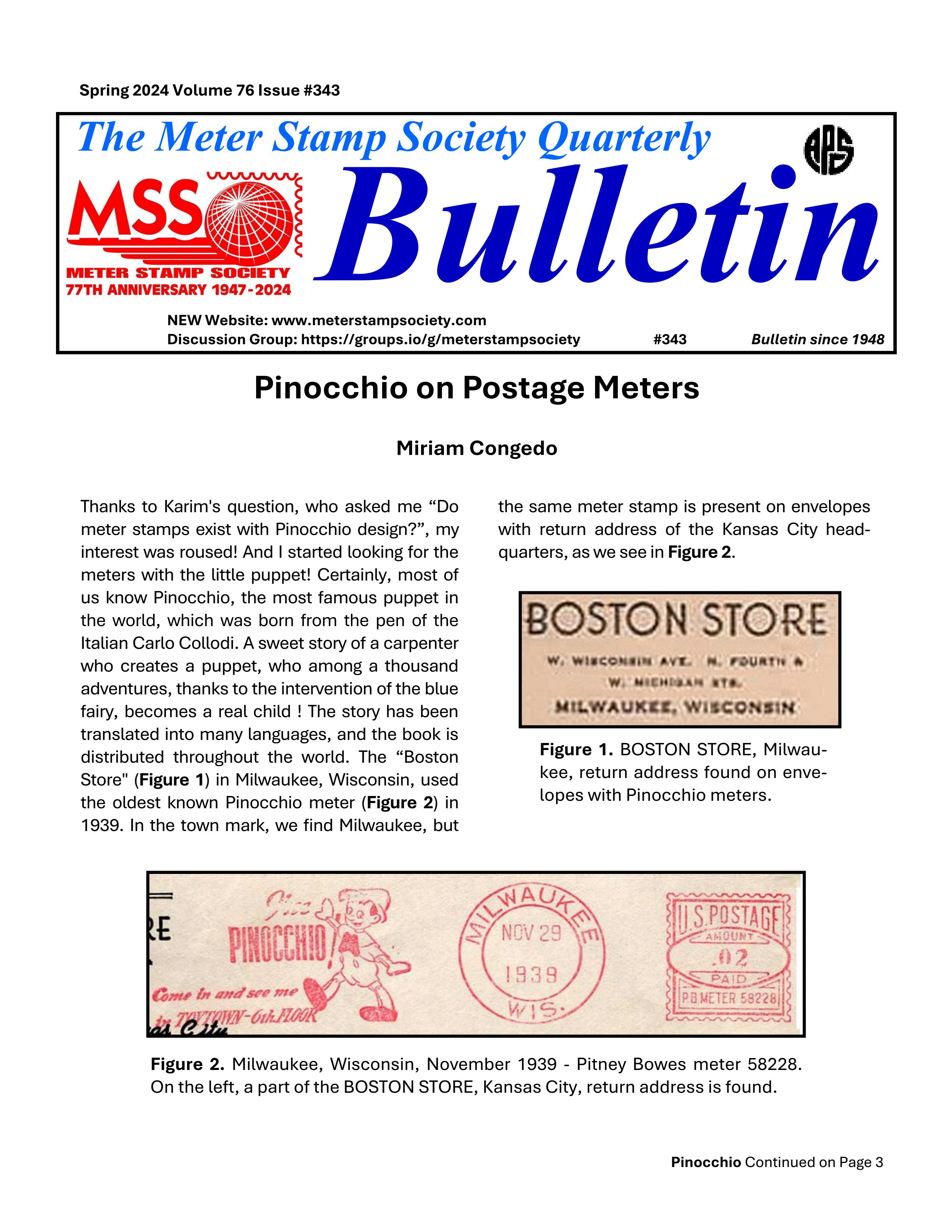 MSS Bulletin | The Meter Stamp Society